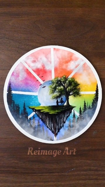 Perfect Color Wheel Art 😍 | Reimage Art | - YouTube