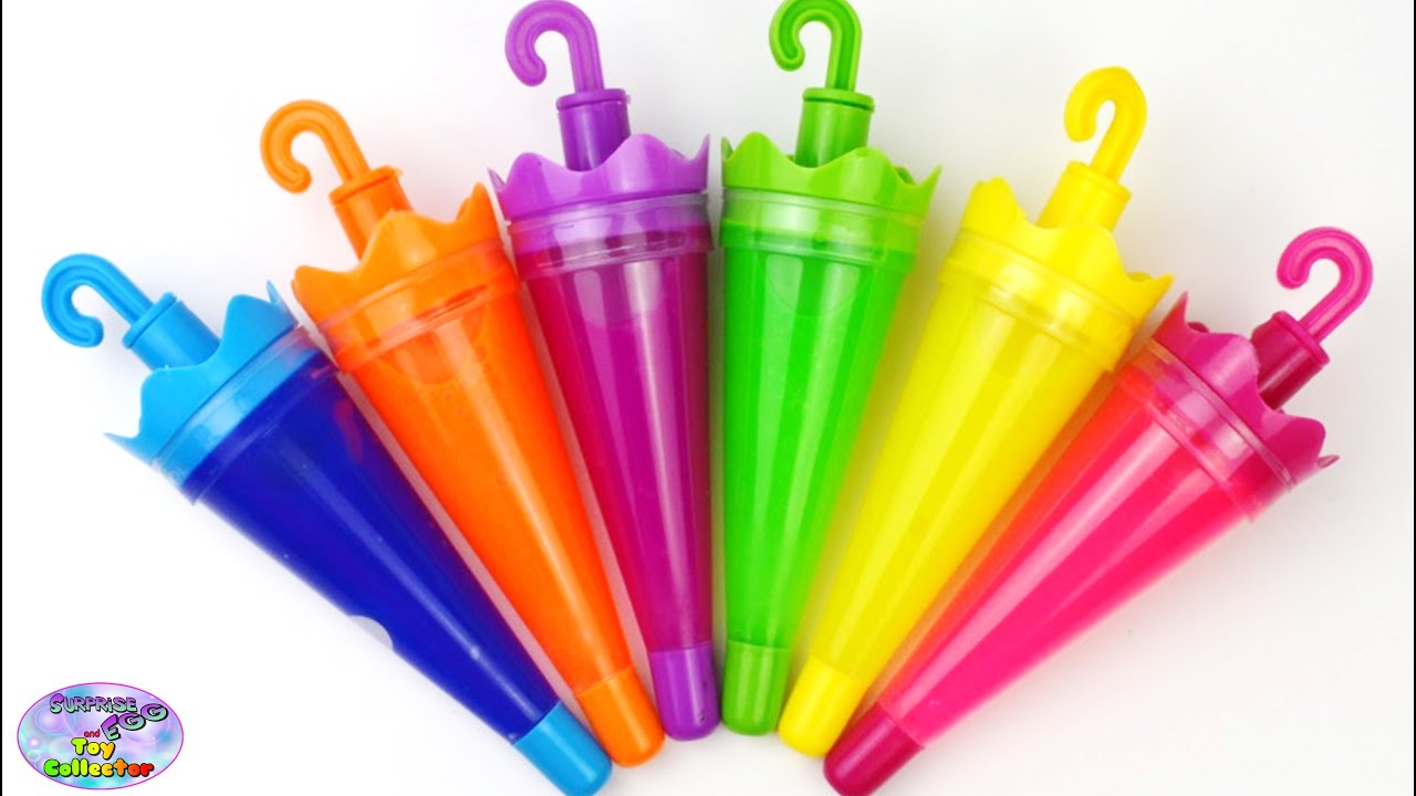 Learning Colors Slime My Little Pony Shopkins Tsum Tsum Toys Surprise ...