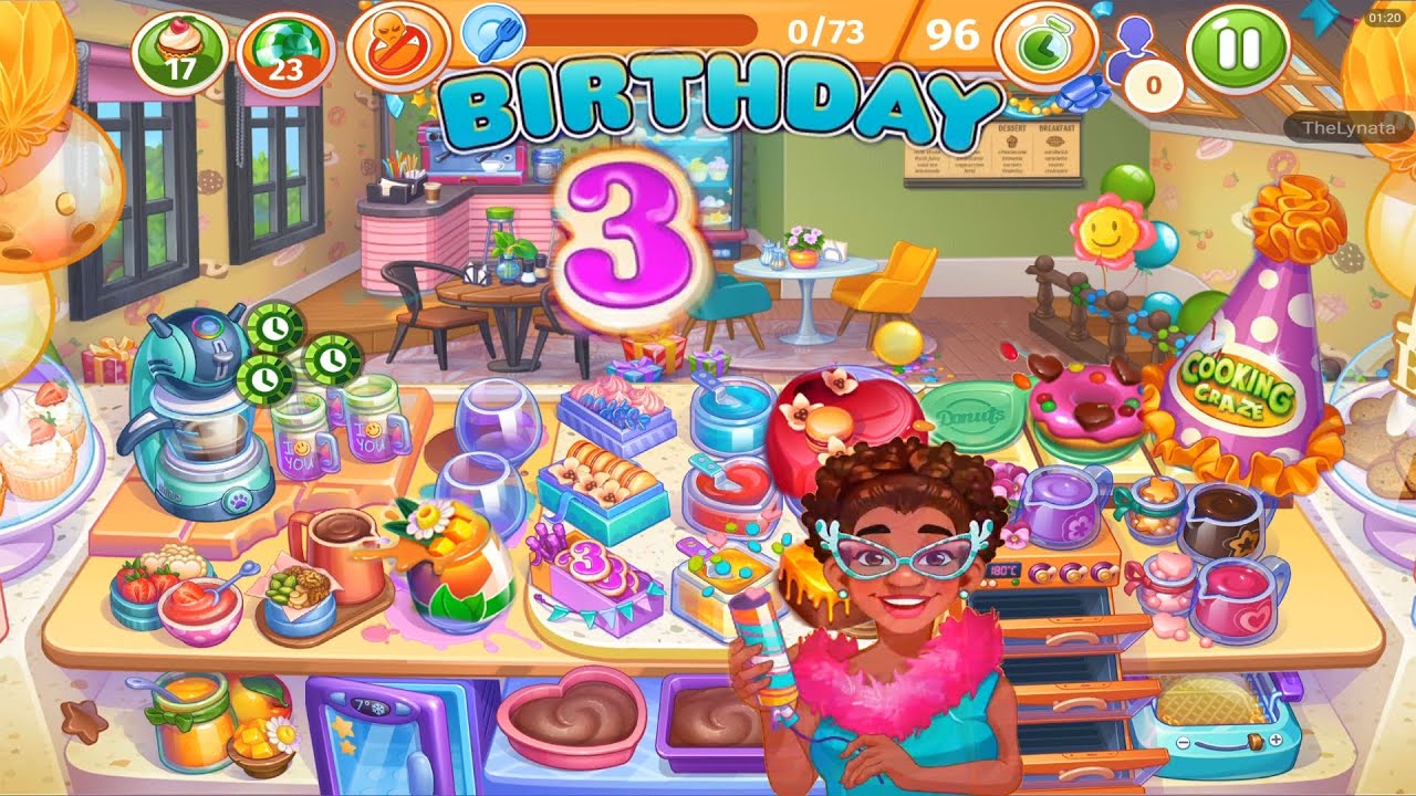 Cooking Craze/ 3rd Birthday Cake Party Time/ Finished - YouTube