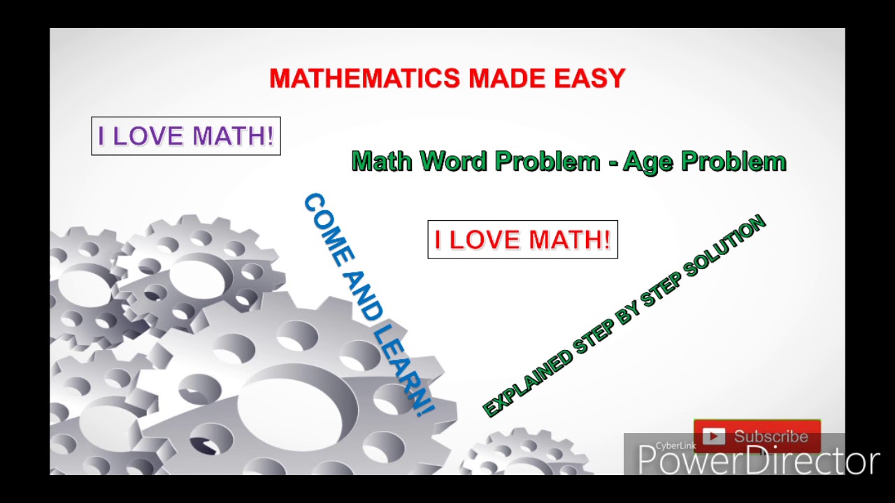 Math Age Word Problem YouTube math-age-word-problem-youtube