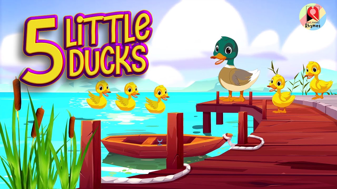 Five Little Ducks | Rhymes for Kids | Little Birds song | Number song ...