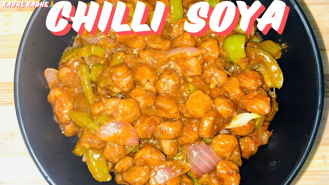Easy chilli soya restaurant style | chilli soya recipe | soya chunks ...