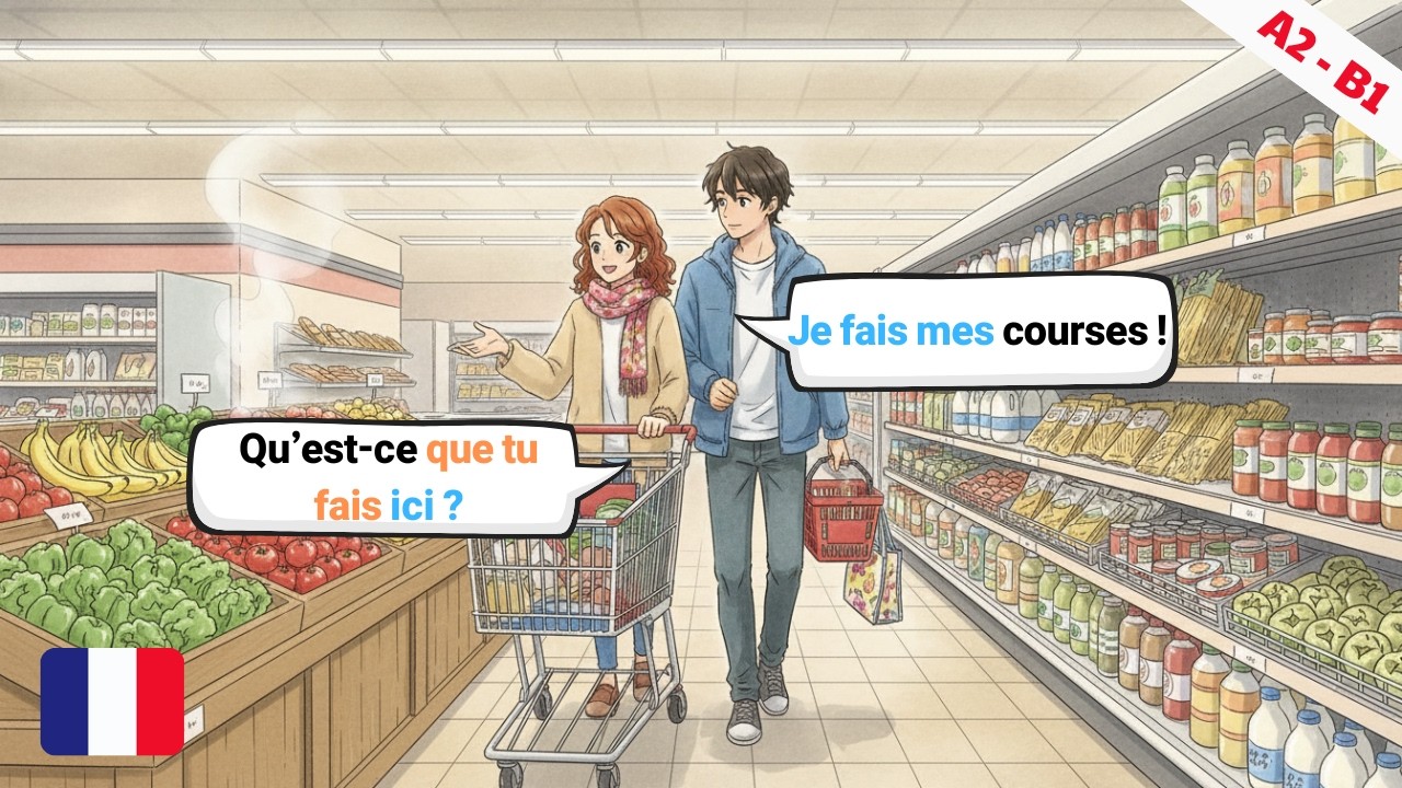 30 Minutes of Daily French Dialogues (A1-A2) | French Conversation ...