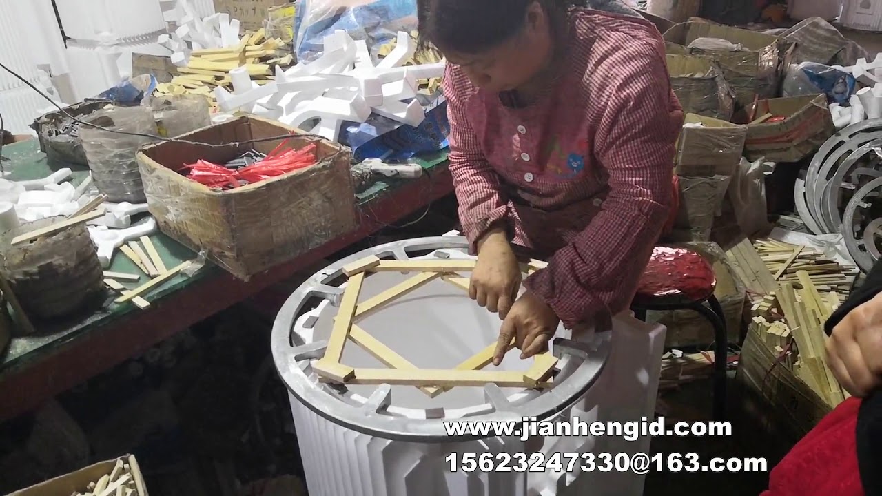 Assembling for lost foam process on motor body - YouTube