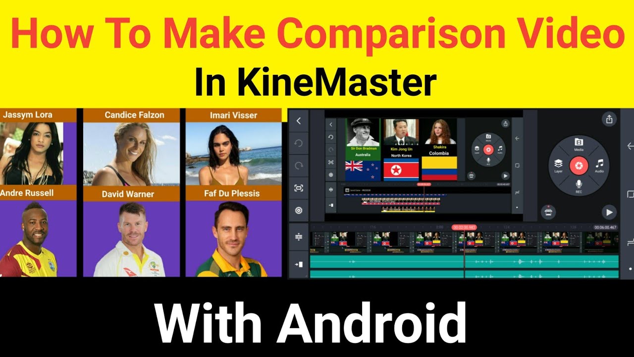 How to Make Comparison Video in Kinemaster | Comparison video kaise ...