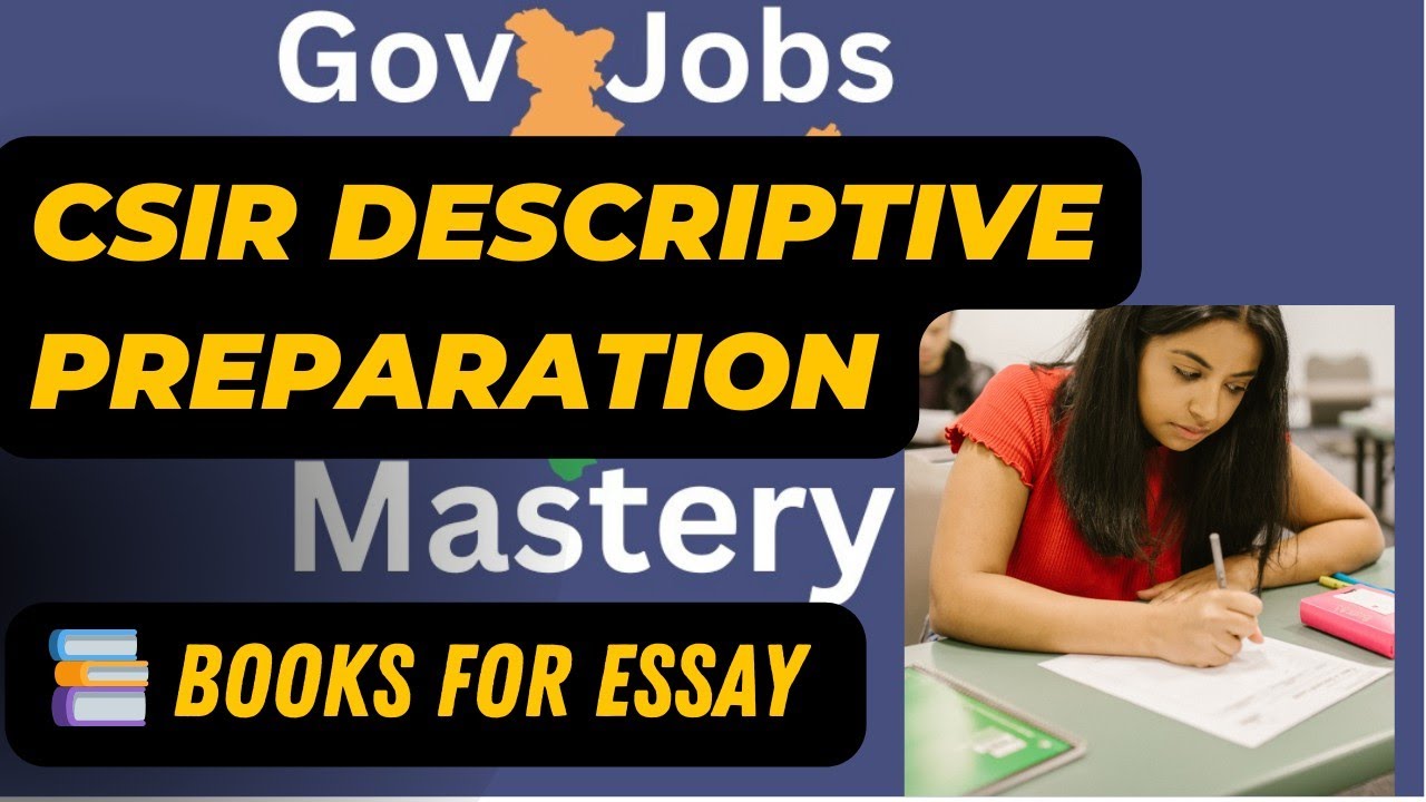 CSIR Descriptive Writing book list including important essays #csir # ...