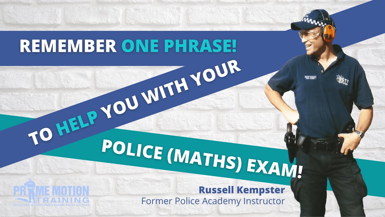 ACER Police Maths Exam [Don't Forget This "How To" Method!] - YouTube