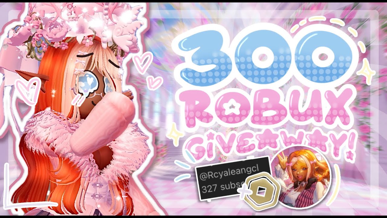 300 Robux Giveaway!💸 | Royale High Roblox - YouTube