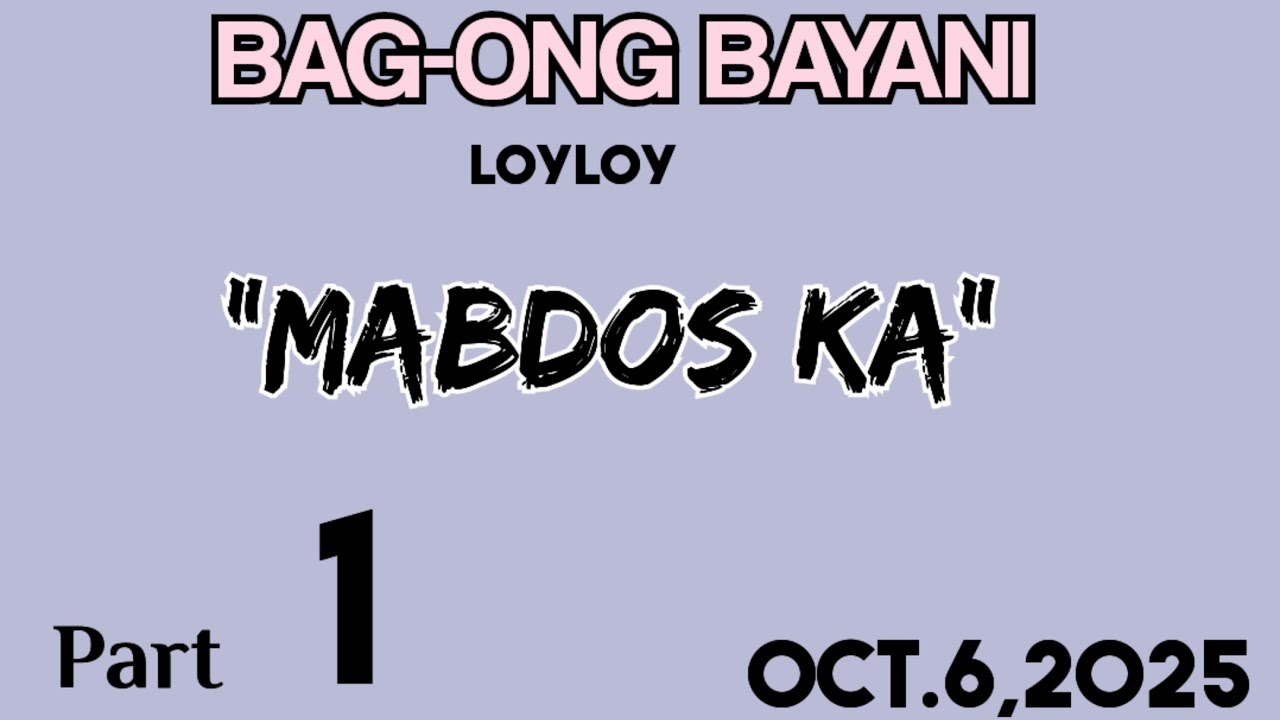 Bayani 1 "Mabdos" October 6, 2025 - YouTube