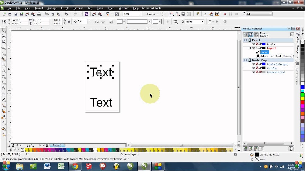 Introduction To CorelDraw Text And Curves YouTube Introduction To CorelDraw Text And Curves YouTube