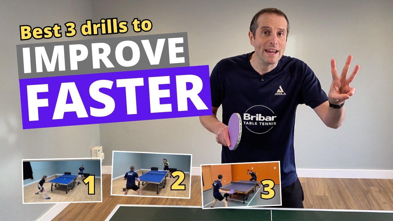 IMPROVE FASTER at table tennis - Do these 3 drills - YouTube