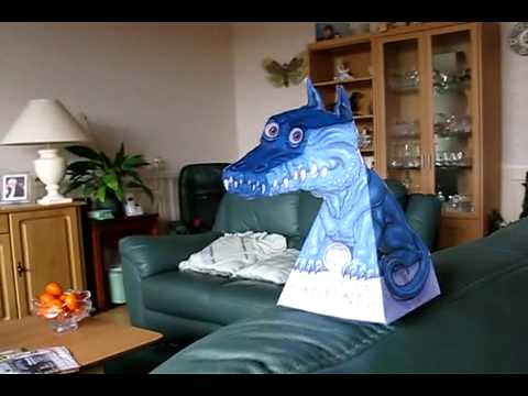 Dragon follows camera optical illusion - YouTube