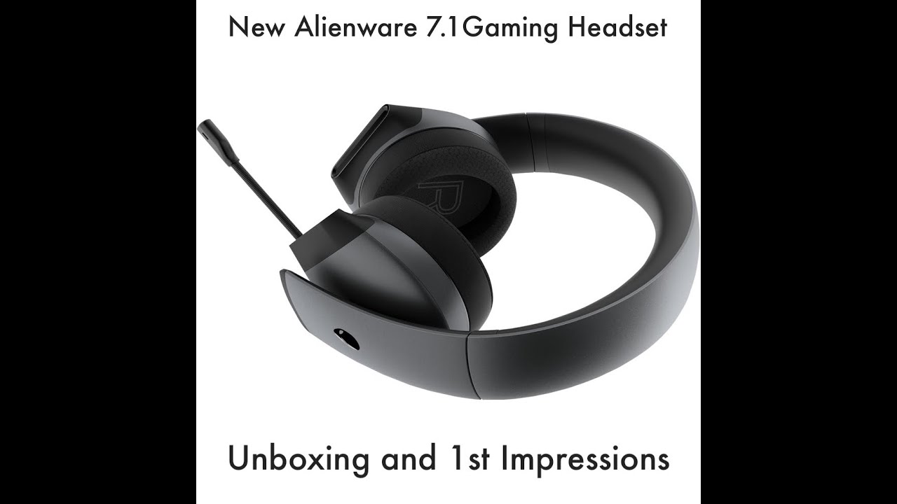 New Alienware 7.1 Gaming Headset AW510H Unboxing - YouTube