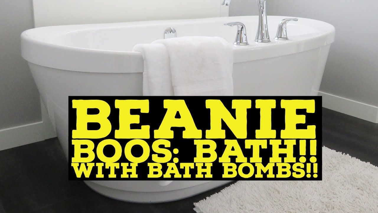 Beanie Boos: Bath with Bath Bombs!! - YouTube
