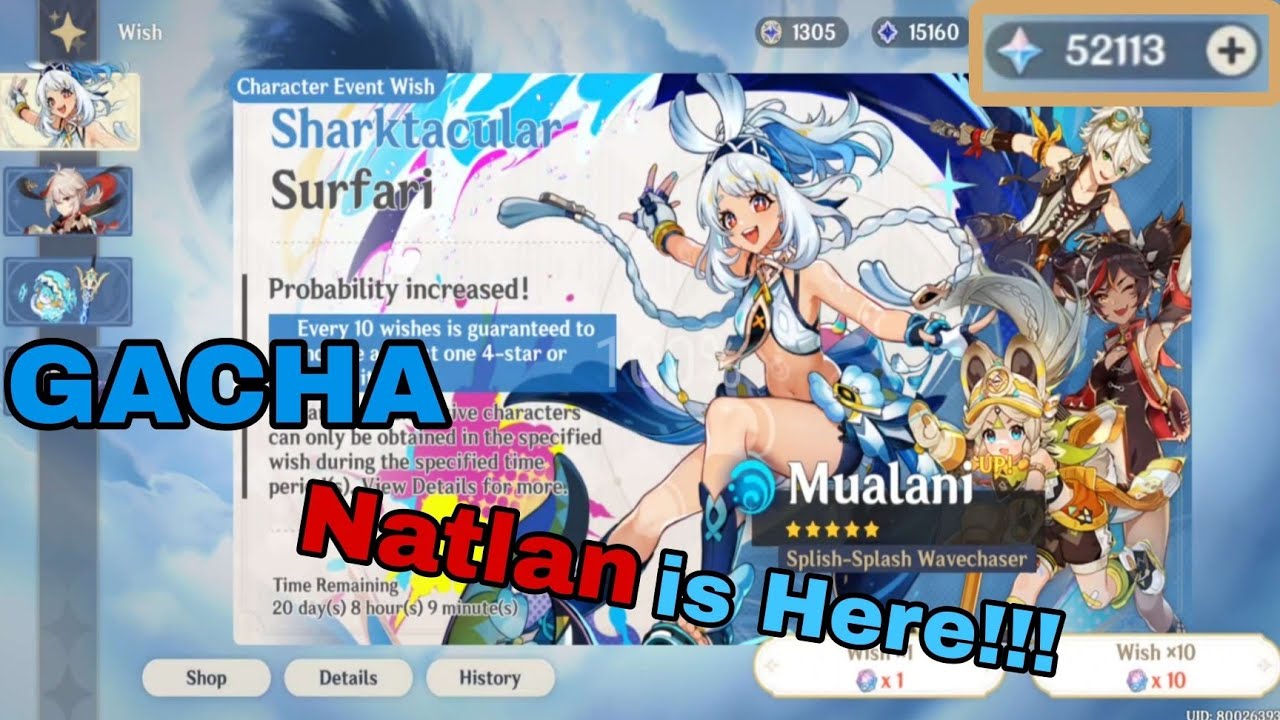 Natlan Is Here! Time To Get That Shark Girl! | Gacha | Mobile | Genshin ...