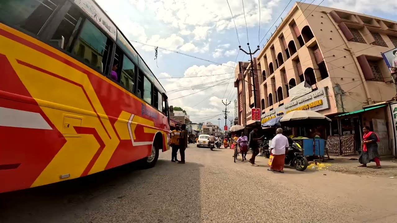 [ 4K - UHD ]🏡🌳Scenic Bike Ride #Tamilnadu 🚜👨‍🌾 #Cumbum 🐄🌾🍂 Rural Area's ...