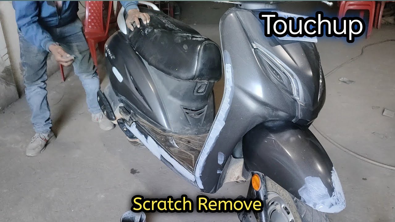 Activa 5g scratch Remove & Touchups - YouTube