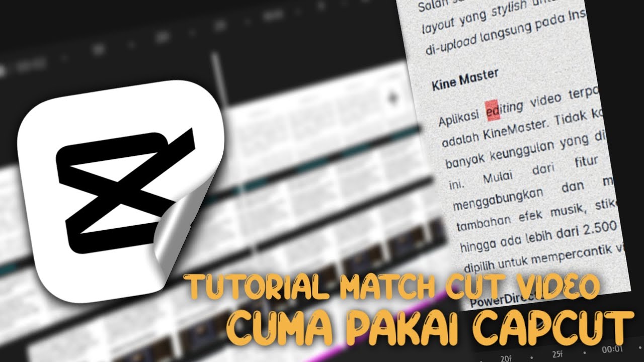 TUTORIAL BUAT MATCH CUT VIDEO DI CAPCUT - YouTube