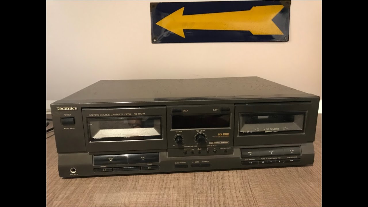 TECHNICS RS TR210 Stereo Double Cassette - YouTube