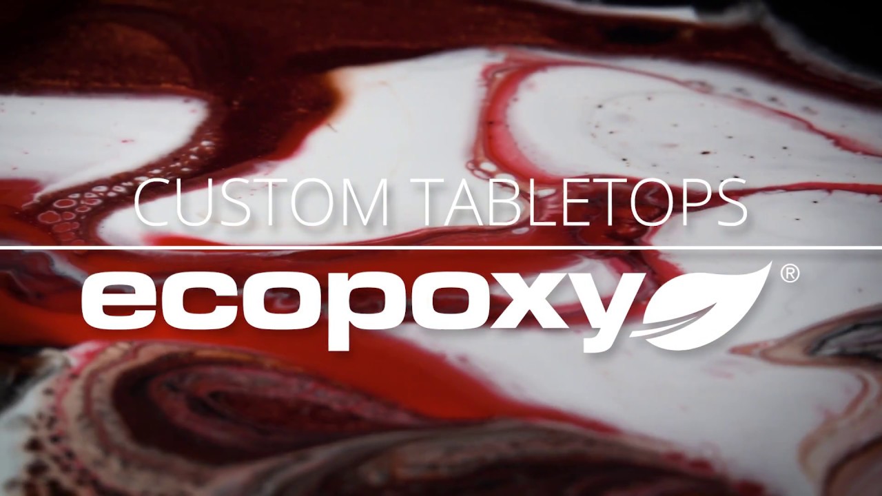 Custom Epoxy Tabletop: Hot Rod Red - YouTube
