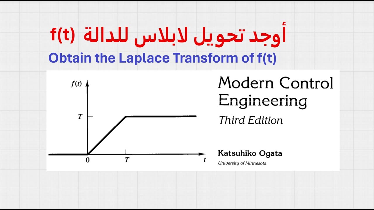 Laplace Transforms Tutorial (Ogata) تمرين تحويل لابلاس من كتاب اوكاتا - YouTube