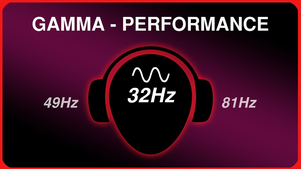Performance: Pure Binaural Beats - Gamma - 32Hz@65Hz - Long version ...