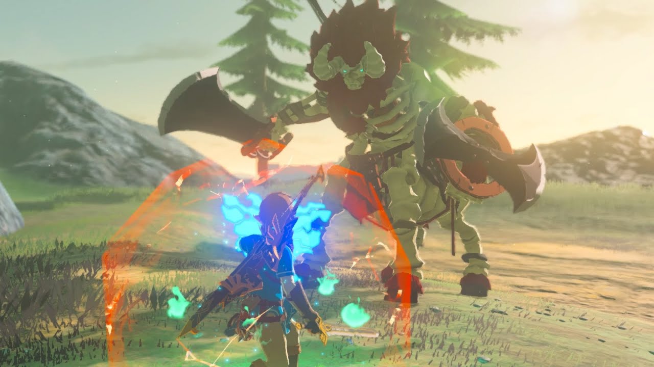 Link VS Stal Lynel - The Legend of Zelda Breath of the Wild - YouTube