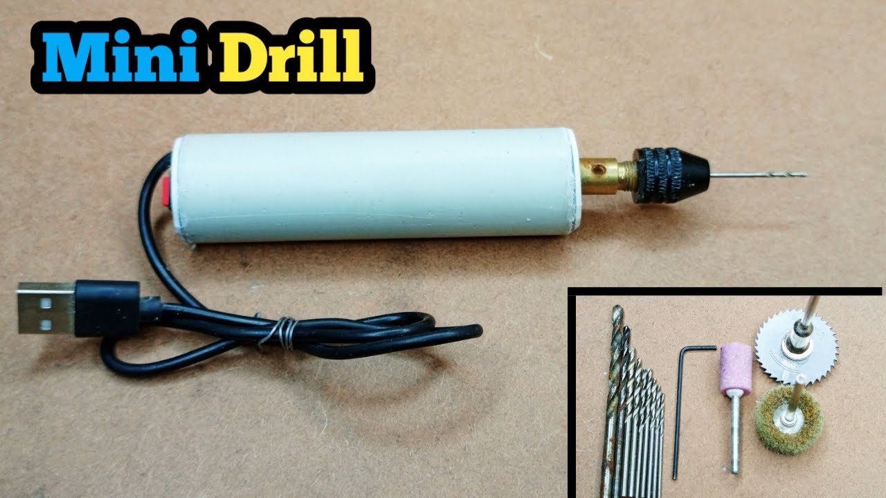 How to make Mini Drill at home || DIY USB mini drill make your own at ...