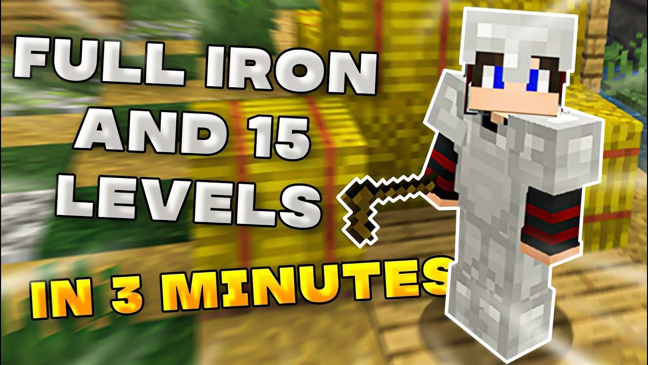 [PB] Full Iron Armor and 15 Levels - YouTube