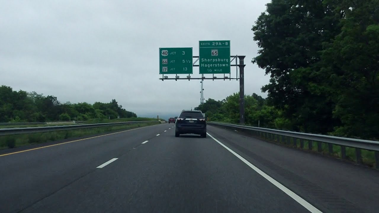 Interstate 70 - Maryland (Exits 26 to 32) eastbound - YouTube
