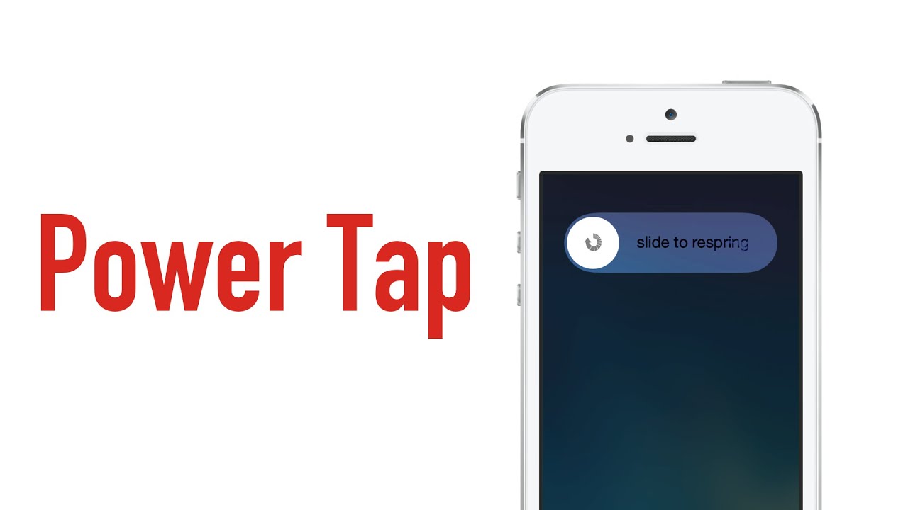 Power Tap: add more options to the power down bar in iOS - YouTube
