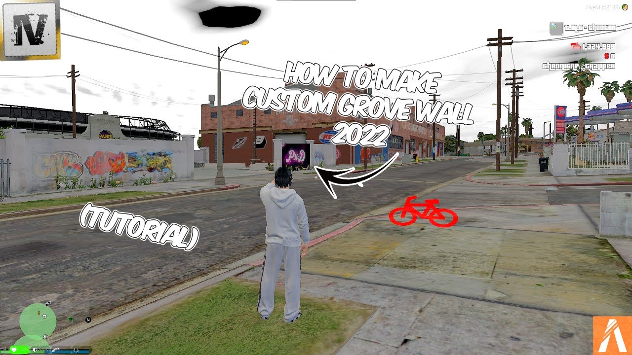 How to make custom grove wall for FiveM server in 2022 | Links provided ...