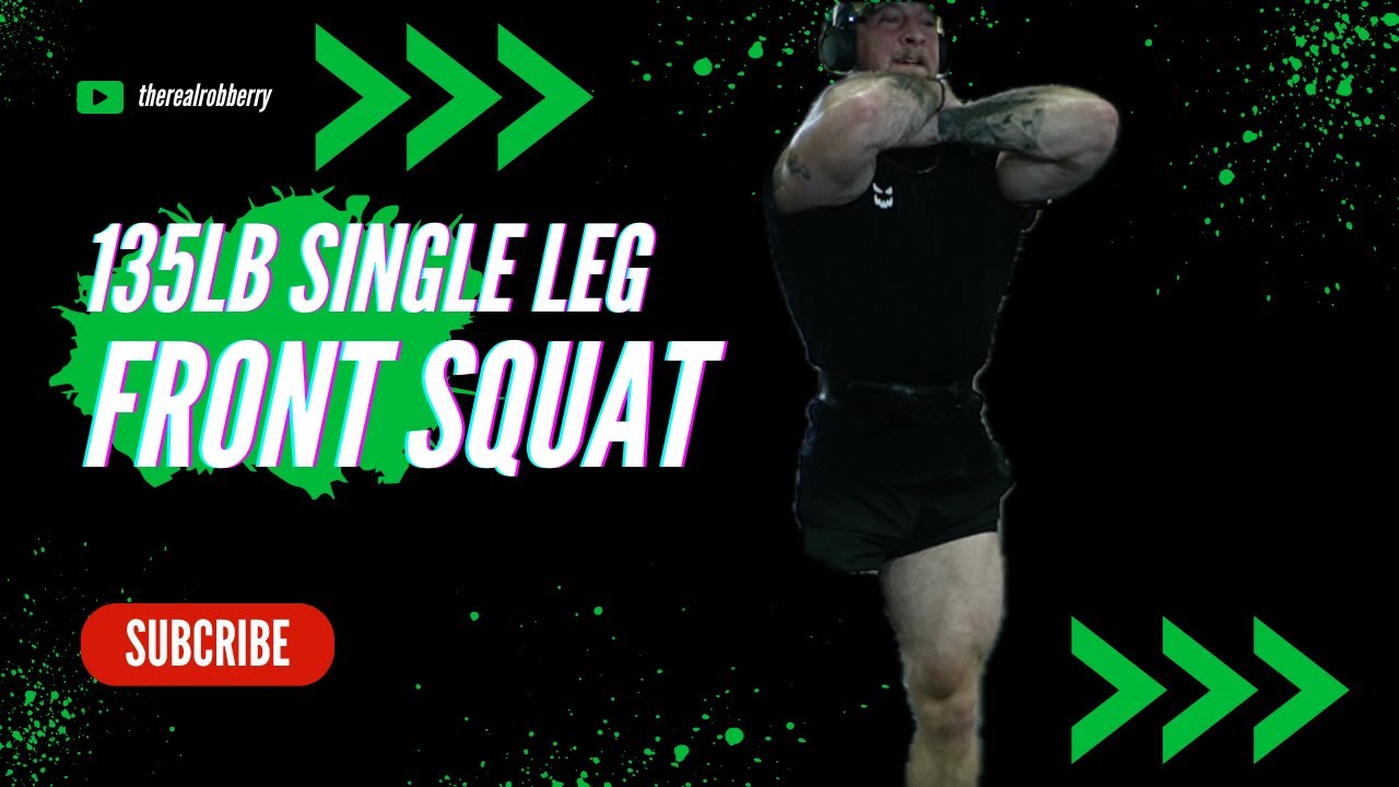 Master of the 135lb Single Leg Front Squat - YouTube