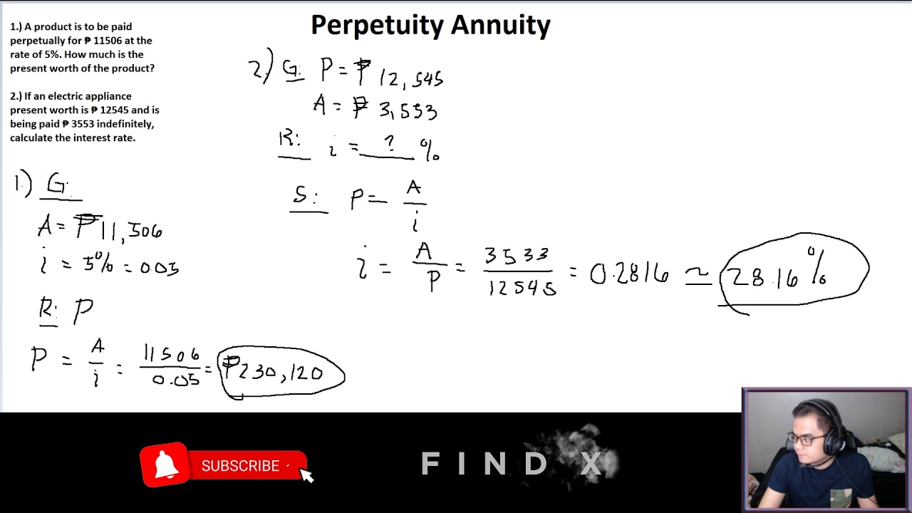 Lesson 10: Perpetuity Annuity Engineering Economy - YouTube