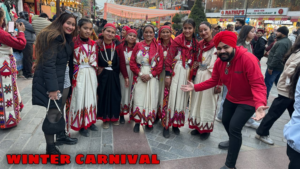 Winter carnival explore Himachal culture in Manali - YouTube
