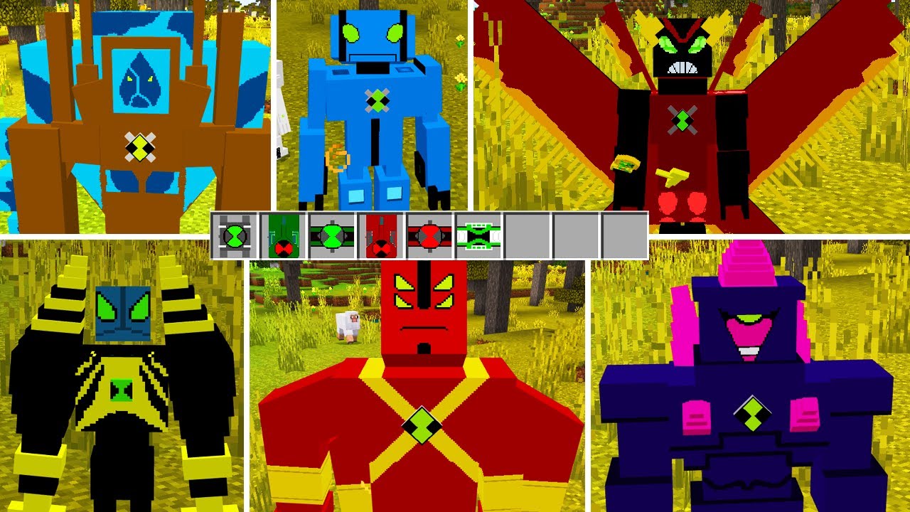 LANÇOU ! NOVO BEN 10 ULTIMATRIX, OMNIVERSE, AF E CLASSICO NO MINECRAFT ...