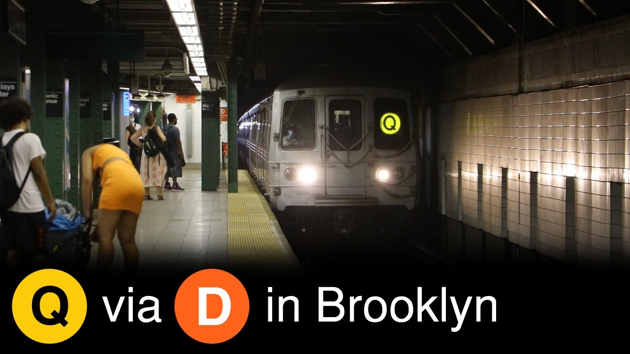NYC Subway: R46 Q train via the D line at Atlantic Av-Barclays Ctr ...