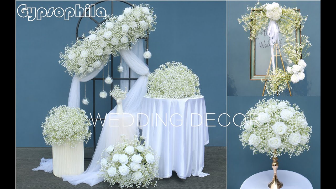 Gypsophila Wedding Decoration! - YouTube