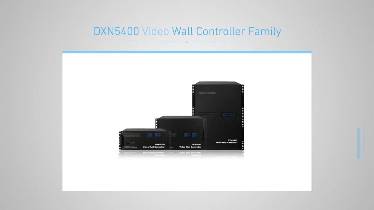 DEXON Systems - DXN5400 Video Wall Controller short overview - YouTube
