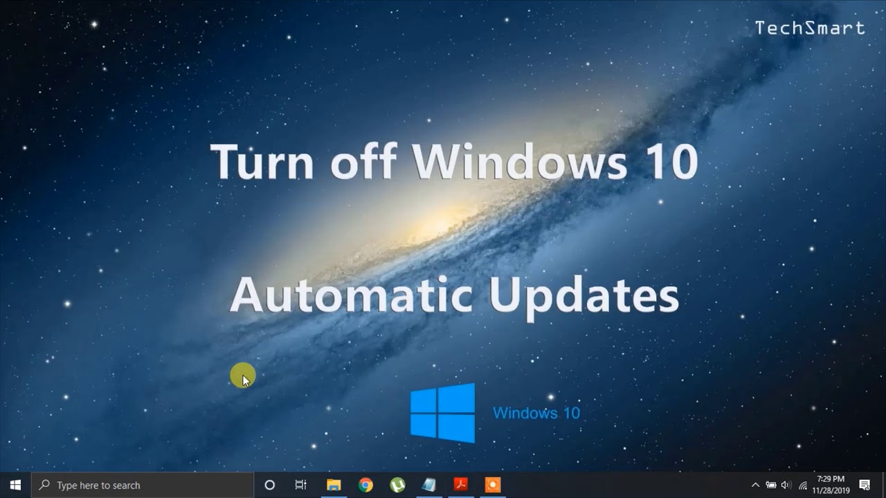 Turn off Windows 10 Automatic Updates. - YouTube