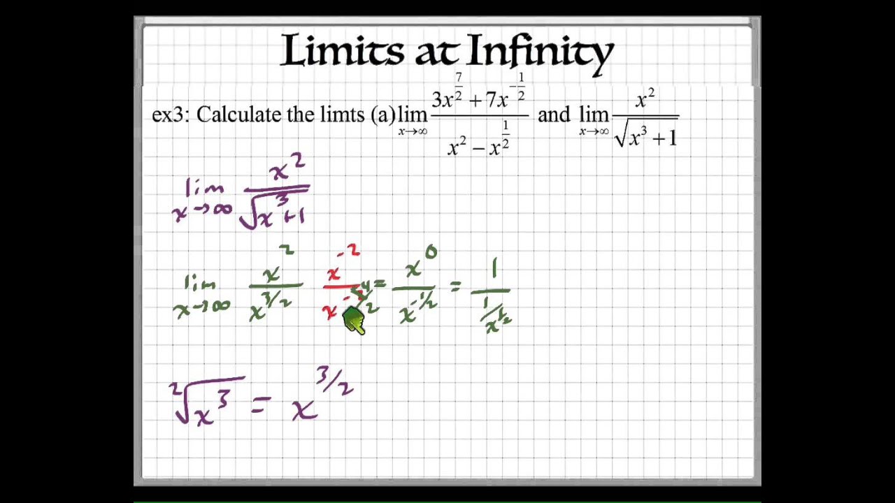 Finding an infinite limit with a radical in it - YouTube
