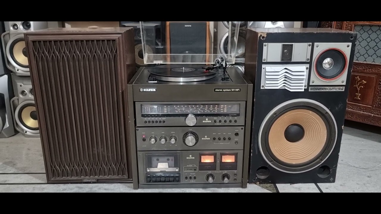 SILVER STEREO SYSTEM WITH TURNTABLE FOR SALE CALL MSG 9828134230 - YouTube
