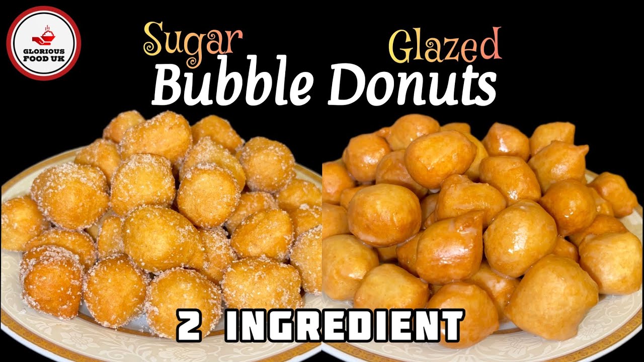 2 INGREDIENT NO YEAST SOFT & FLUFFY BUBBLE DONUTS | INSTANT DONUTS ...