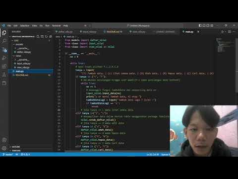 Program input Data Mahasiswa Menggunakan Python - YouTube