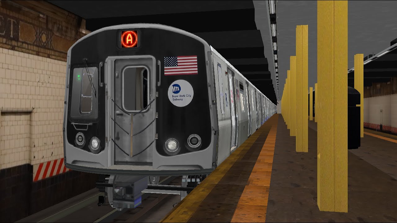 OpenBVE Multiplayer Run: R179 A Train to Bay Ridge-95 Street - YouTube