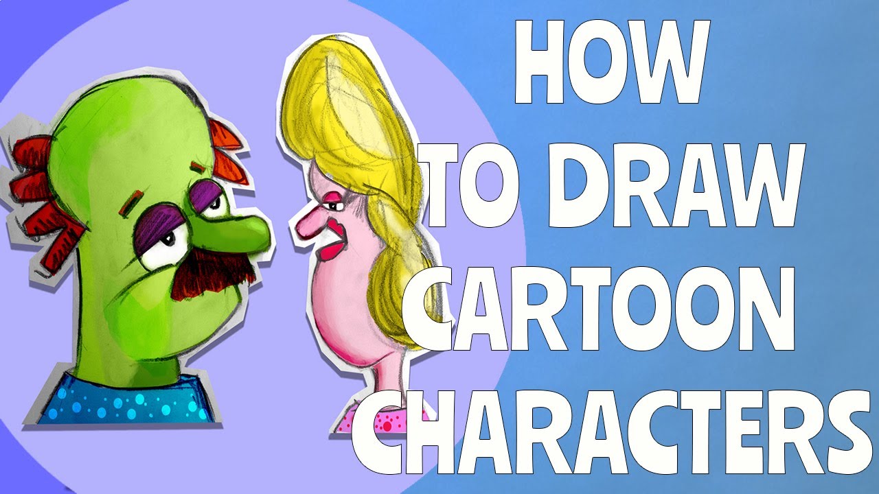 HOW TO DRAW CARTOON CHARACTERS | EASY AND CREATIVE | Cartoon Drawing ...