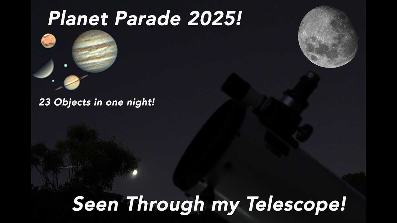 The 2025 Planet Parade Through my Telescope! - YouTube