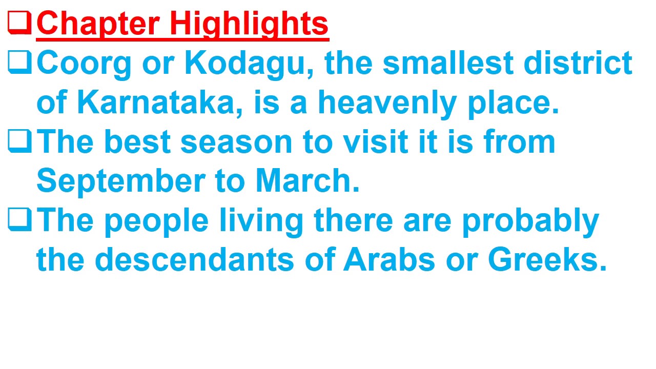 CLASS- 10TH, DAY- 62, ENGLISH, CHAPTER -7 PART 2 COORG, LECTURE - 2 ...