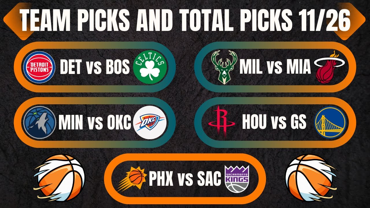 NBA Picks Today | NBA Prediction Today | Premium Picks NBA 11/26/25 ...