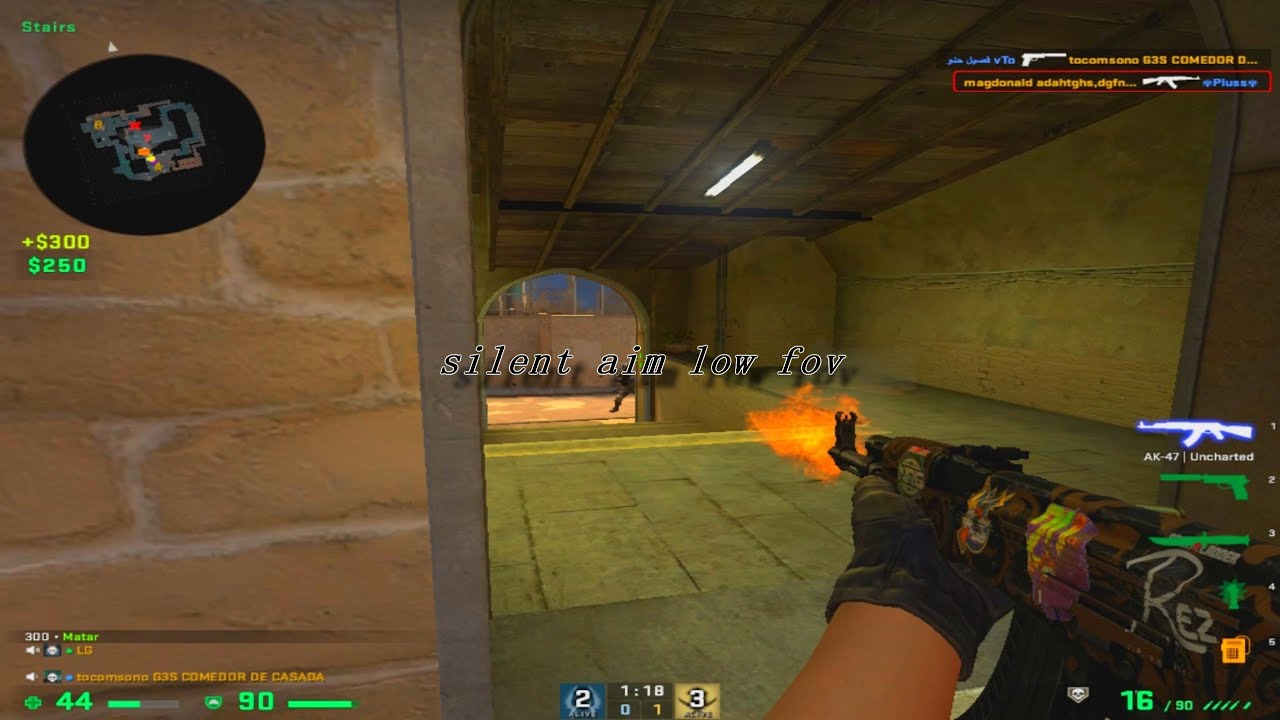 silent aim low fov - CS:GO - YouTube
